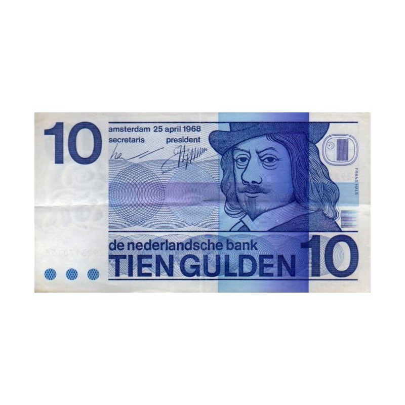 Holanda 10 Gulden 1968